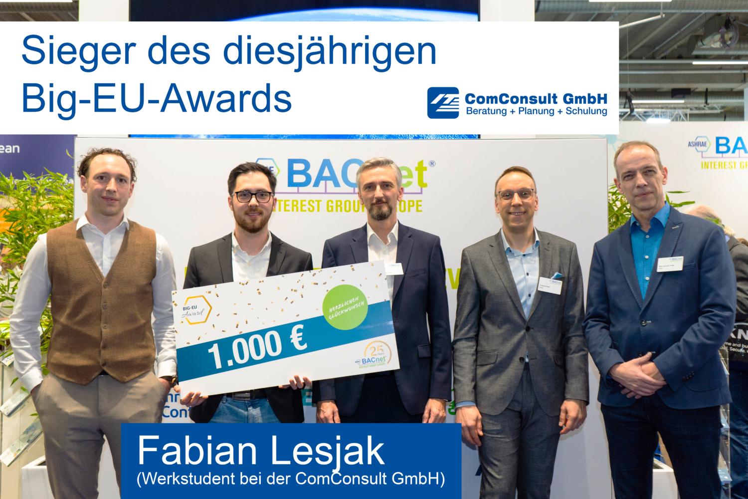 BIG-EU Award für BACnet/SC-Abschlussarbeit | ComConsult